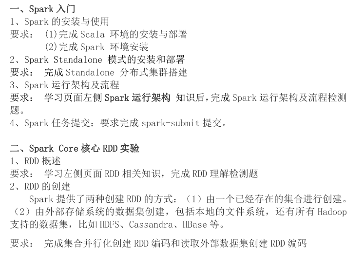 大数据计算 实验3 Spark Core 核心 RDD – 漠中洲